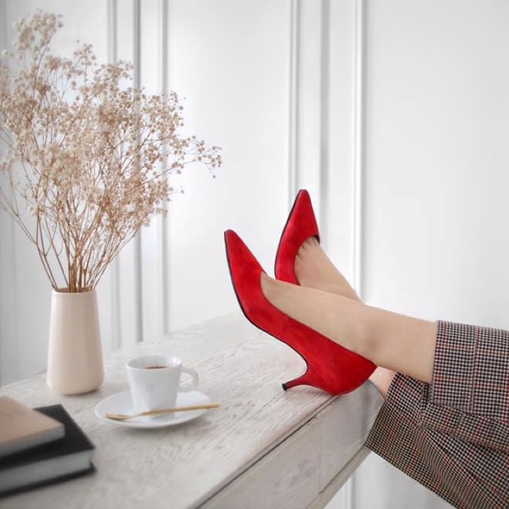 Pedder Red Logo NEW】PEDDER RED CRYSTAL HIGH HEELS 36 E16406